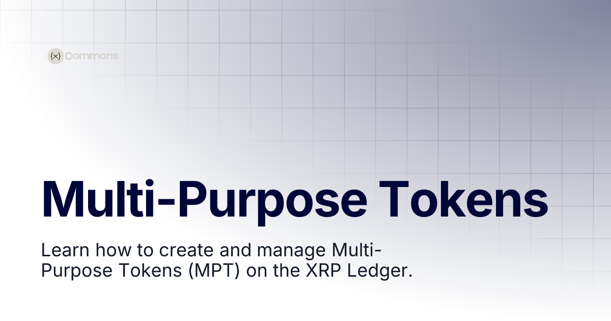 Multi-Purpose Tokens | Trainings