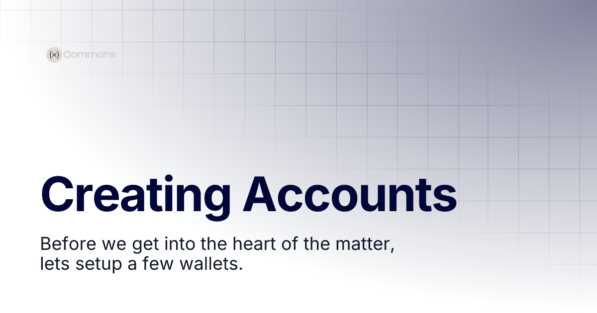 Creating Accounts | Trainings